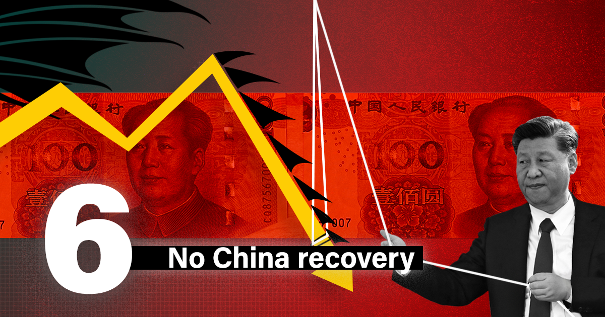 Eurasia Group | No China recovery: Eurasia Group's #6 Top Risk of 2024